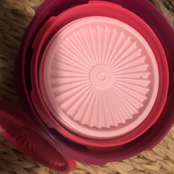 Tupperware | Kitchen | Tupperware Pink Canister Set Incomplete | Poshmark